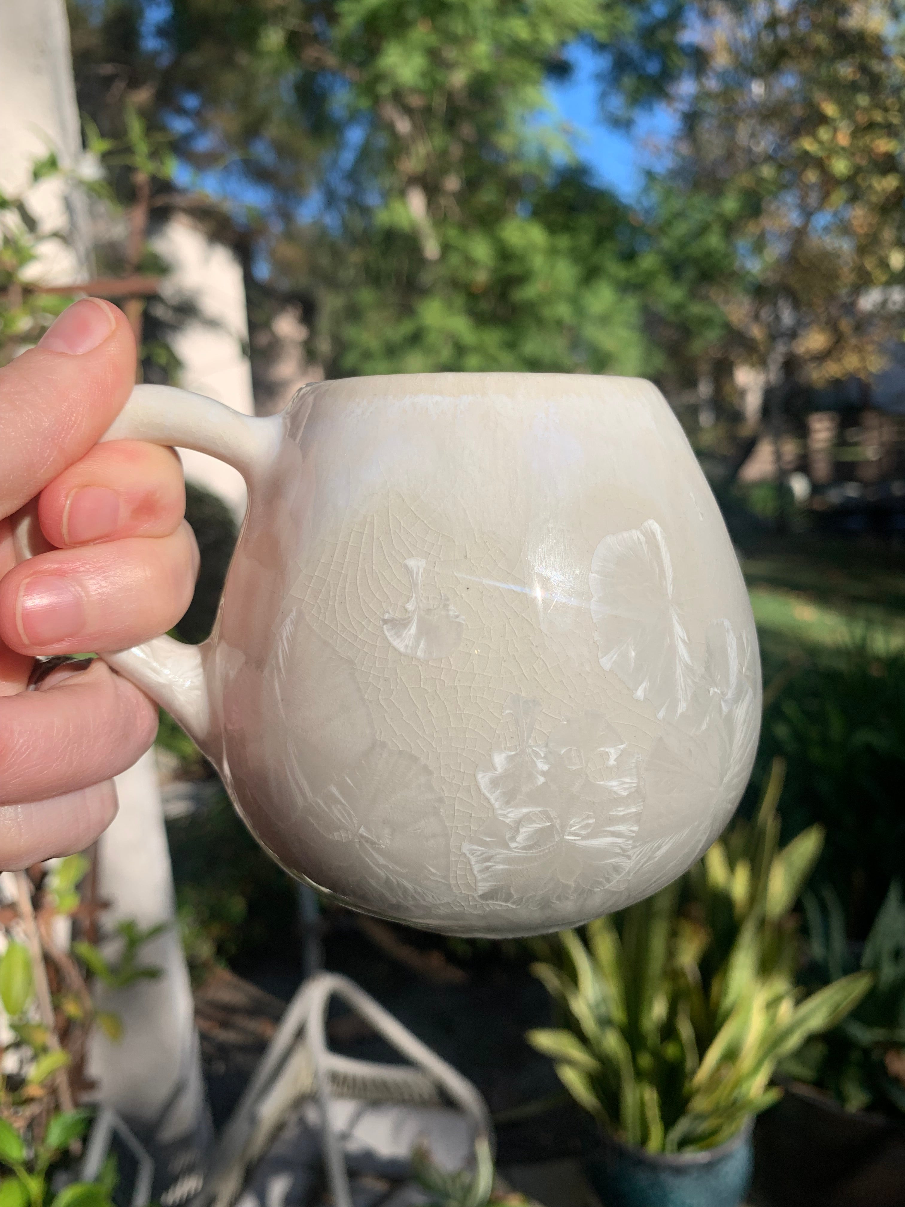 Tiny Ceramic Tea Cup Crystalline Glazed Small Coffee Mug – The ...