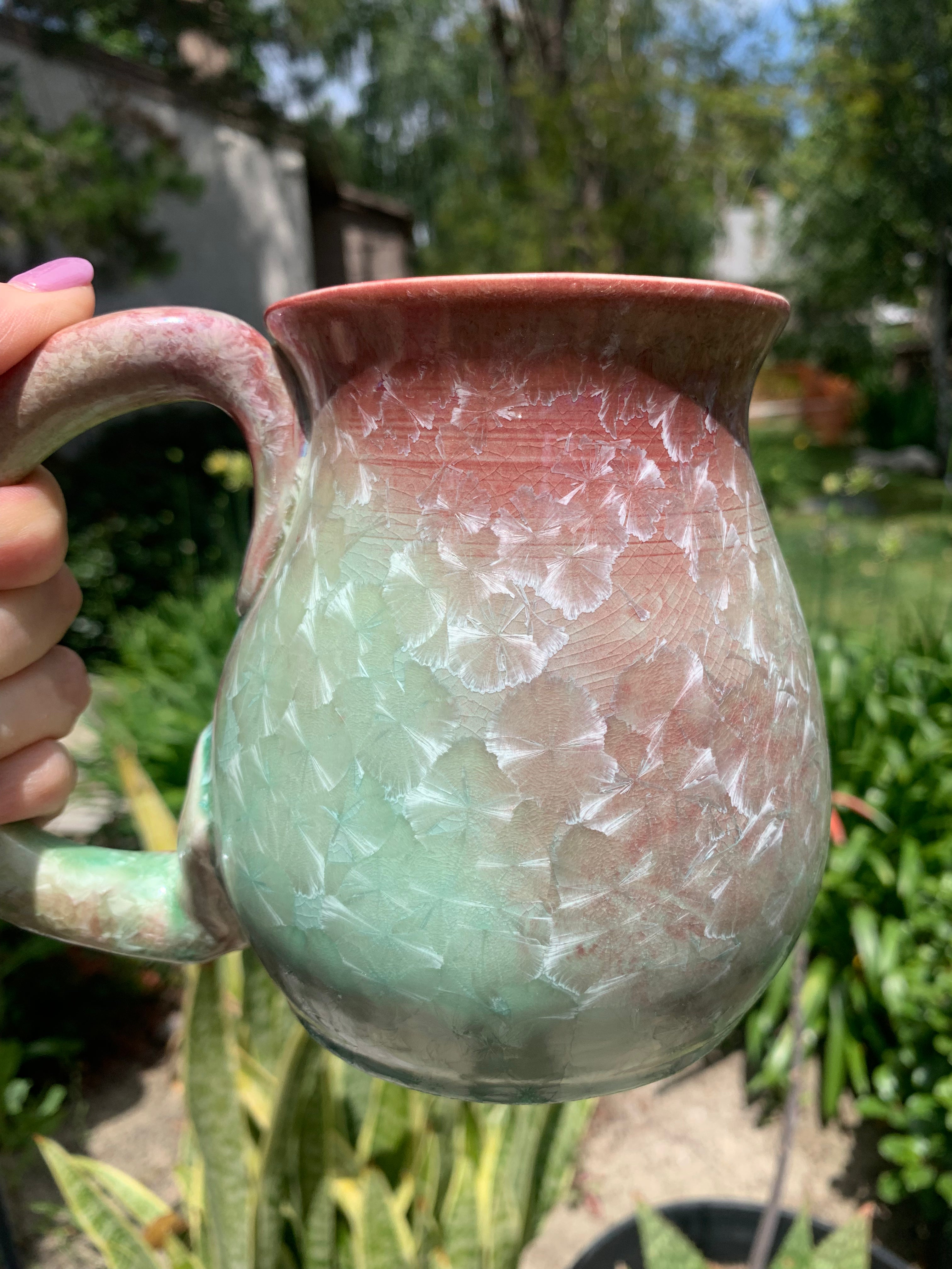 Large Crystalline Glazed Mug - 24 oz – The Crystalline Gallery