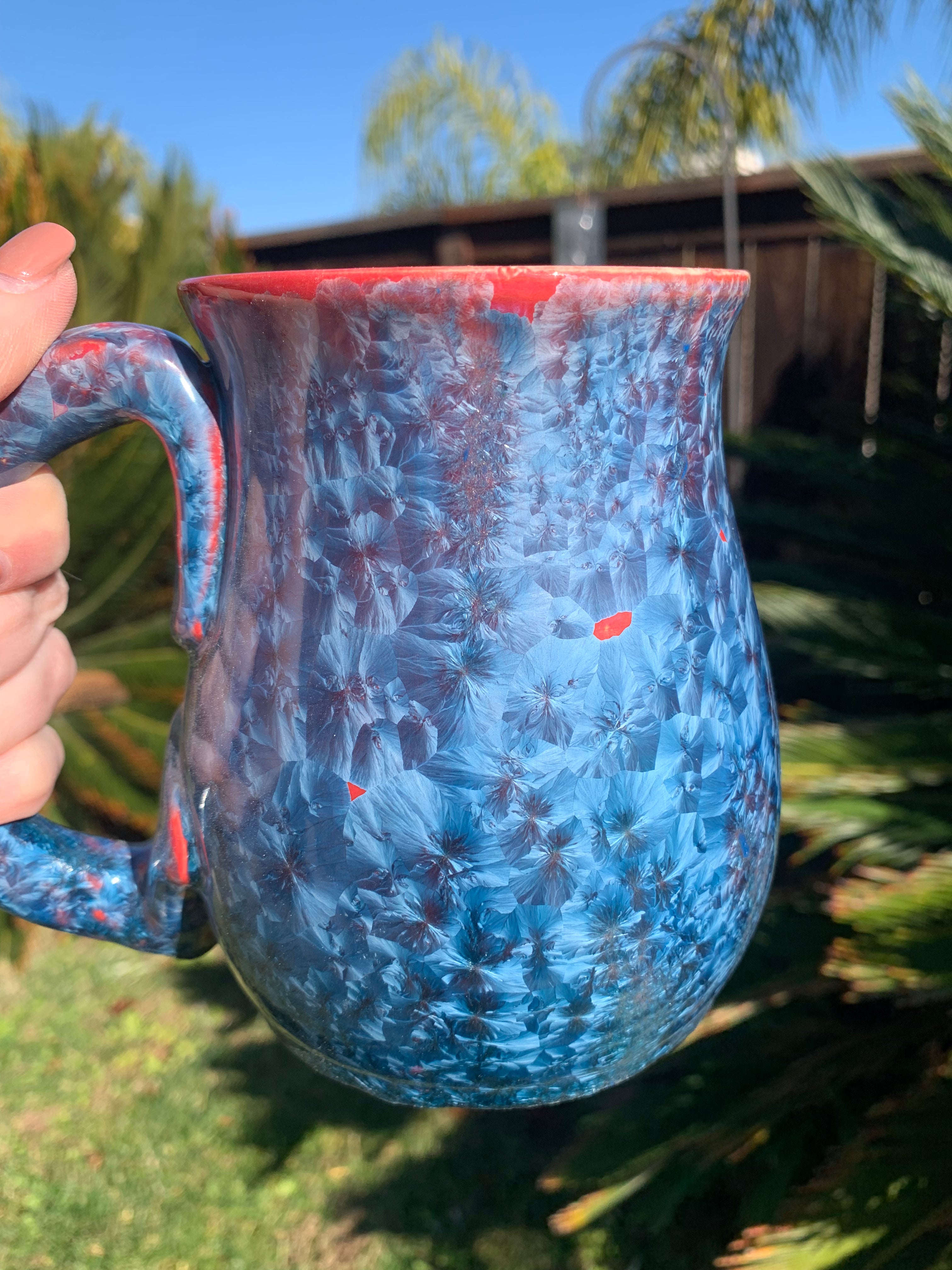 Large Crystalline Glazed Mug - 24 oz – The Crystalline Gallery